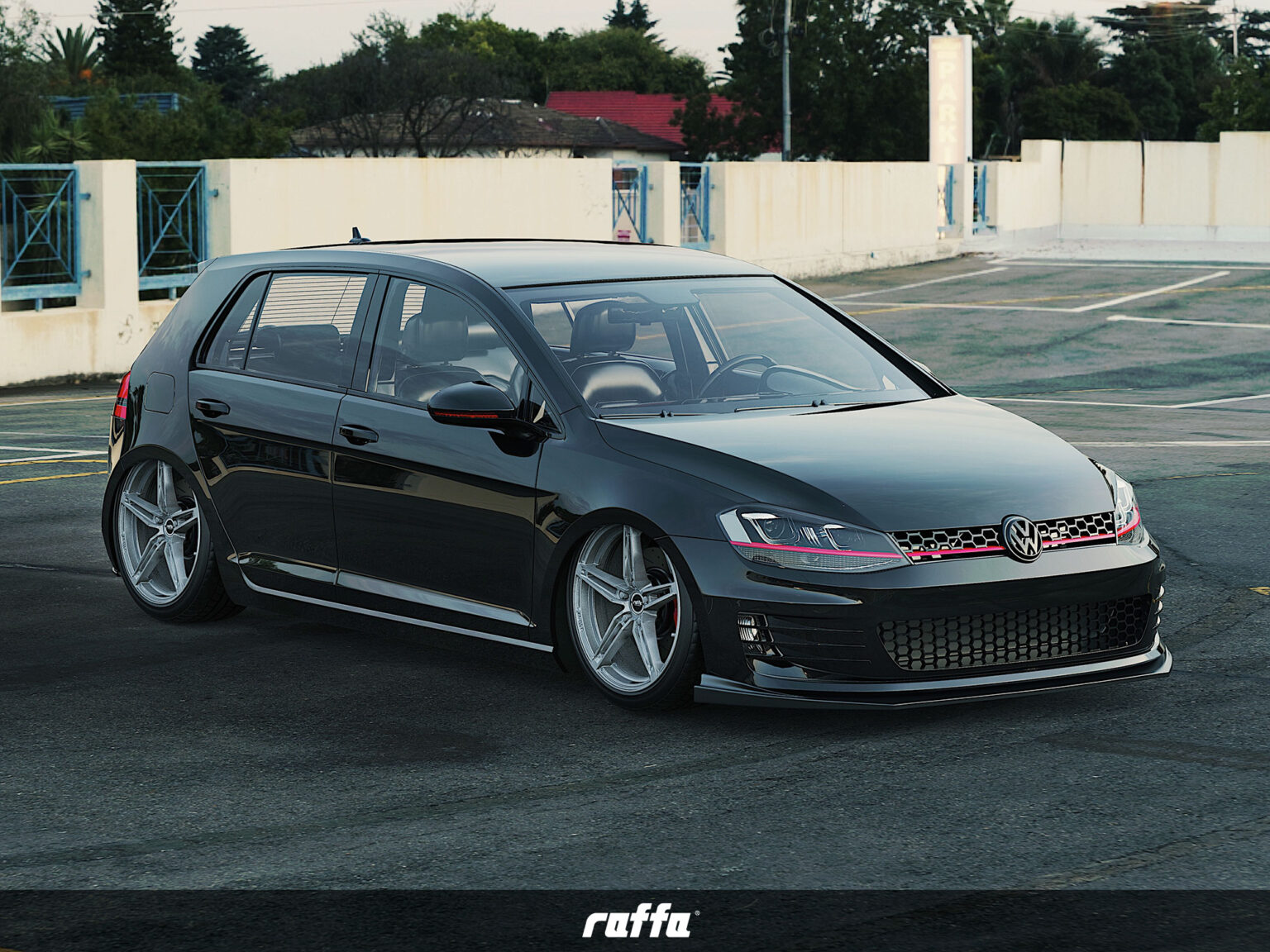 VW GOLF GTI MK7-RF01 HYPERSILVER - raffa wheels