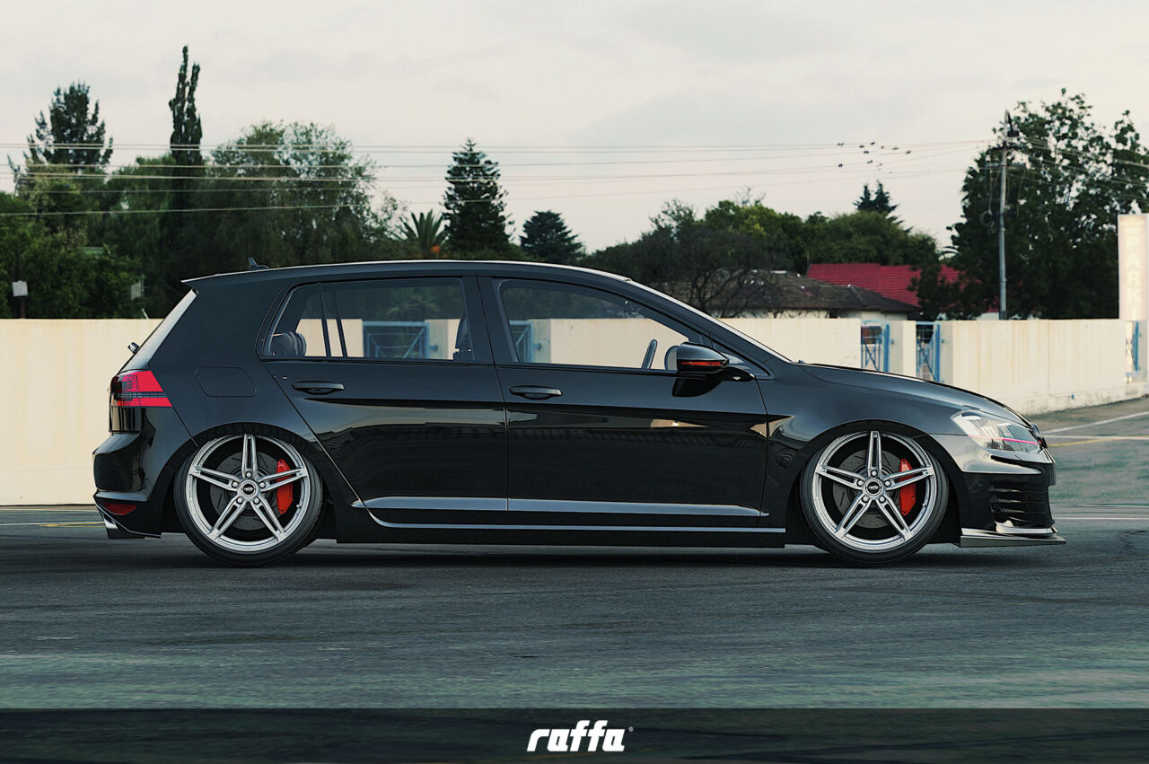 VW GOLF GTI MK7-RF01 HYPERSILVER - raffa wheels