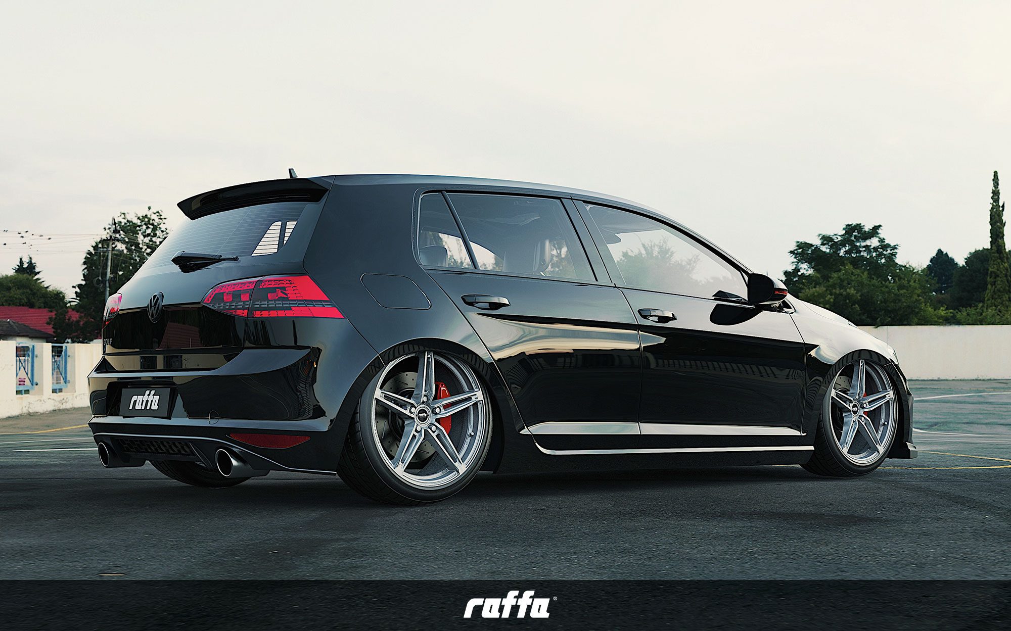 VW GOLF GTI MK7-RF01 HYPERSILVER - raffa wheels