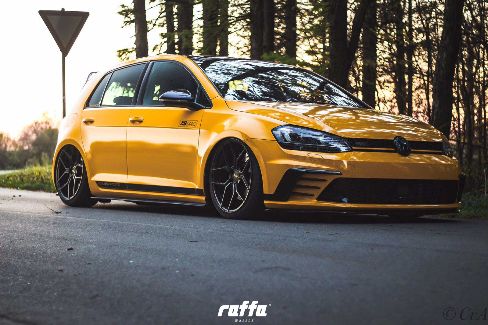 VW GOLF CLUBSPORT MK7 -RS01 MATT BLACK - raffa wheels