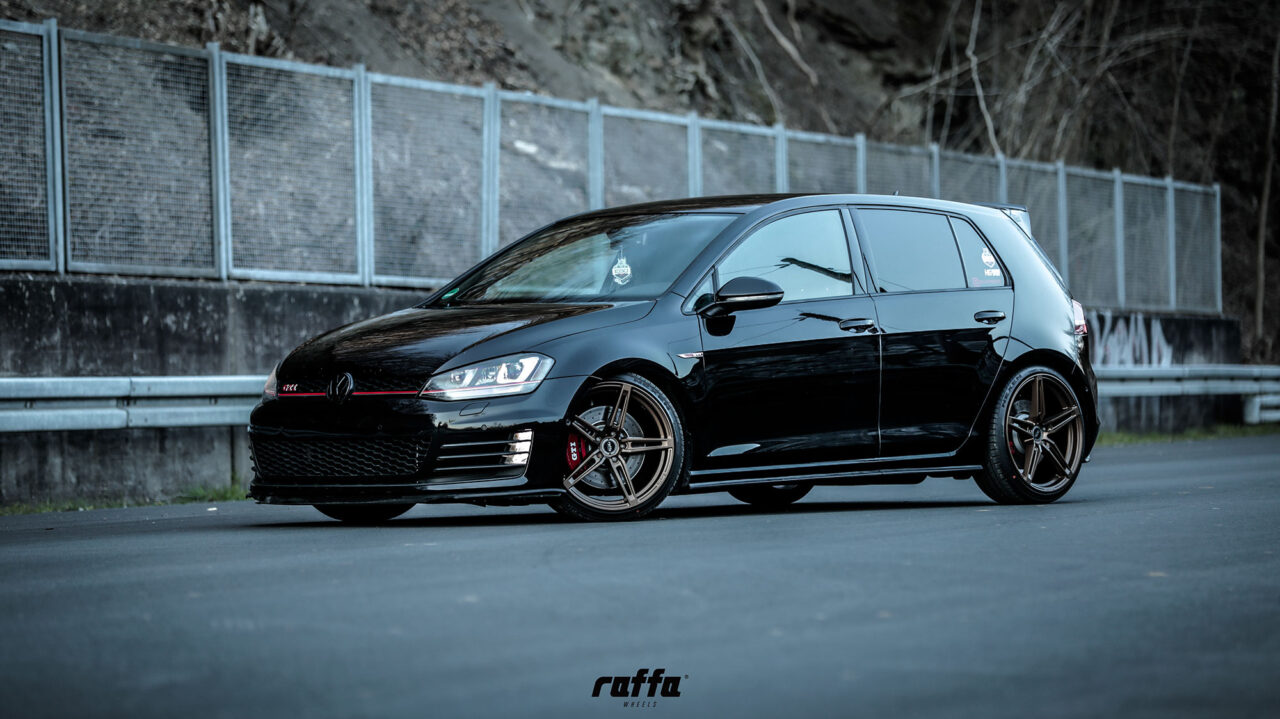 VW GOLF GTI MK7-RF01 MATT BRONZE - raffa wheels
