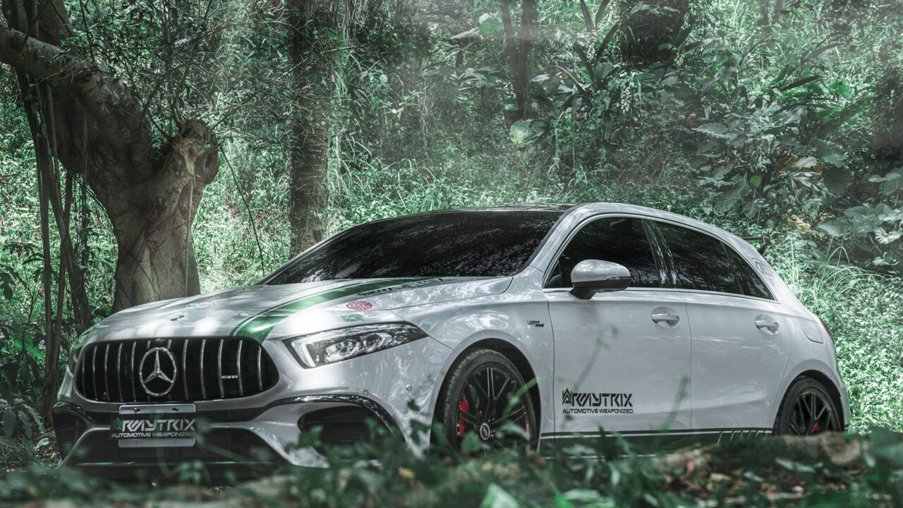 MERCEDES BENZ A45S-RF02 MATT BLACK - raffa wheels