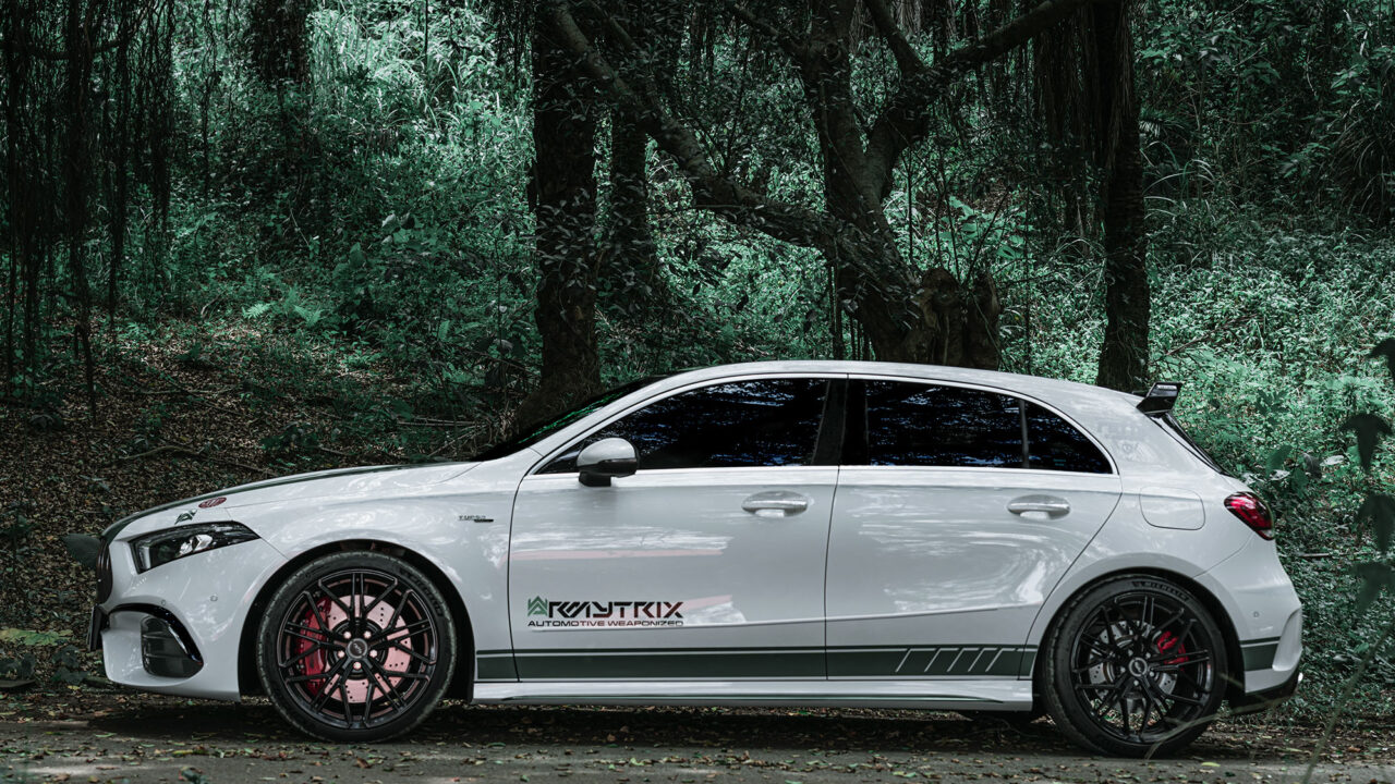MERCEDES BENZ A45S-RF02 MATT BLACK - raffa wheels
