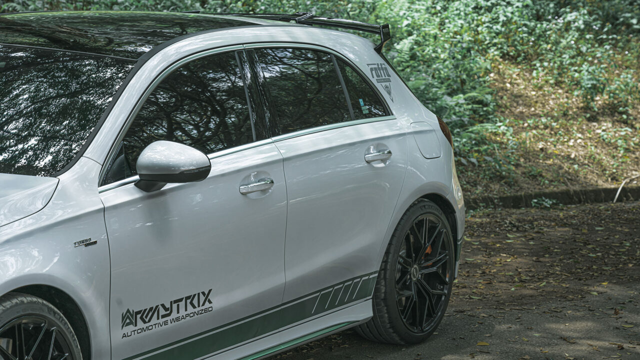 MERCEDES BENZ A45S-RF02 MATT BLACK - raffa wheels