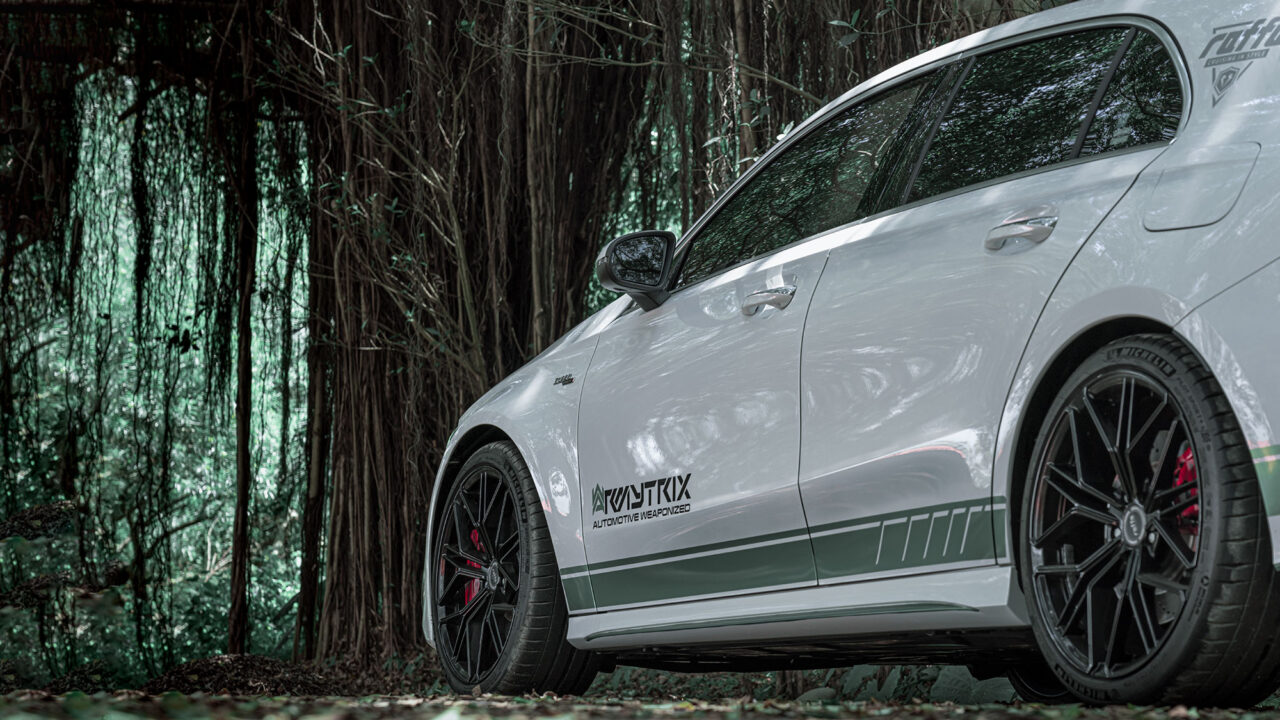 MERCEDES BENZ A45S-RF02 MATT BLACK - raffa wheels