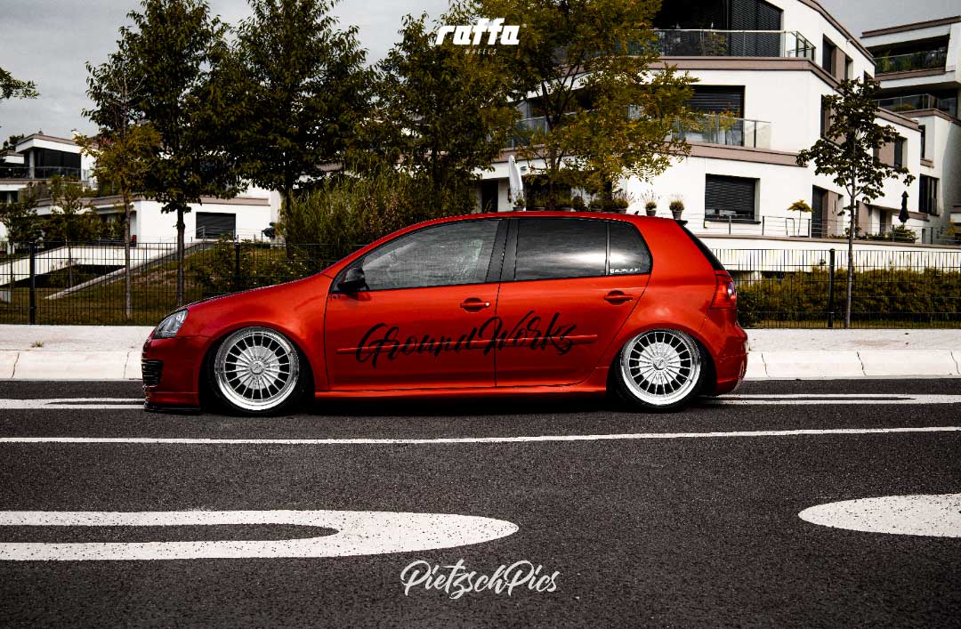 VW GOLF GTI MK5-RS02 HYPERSILVER MAHCINED FACE - raffa wheels