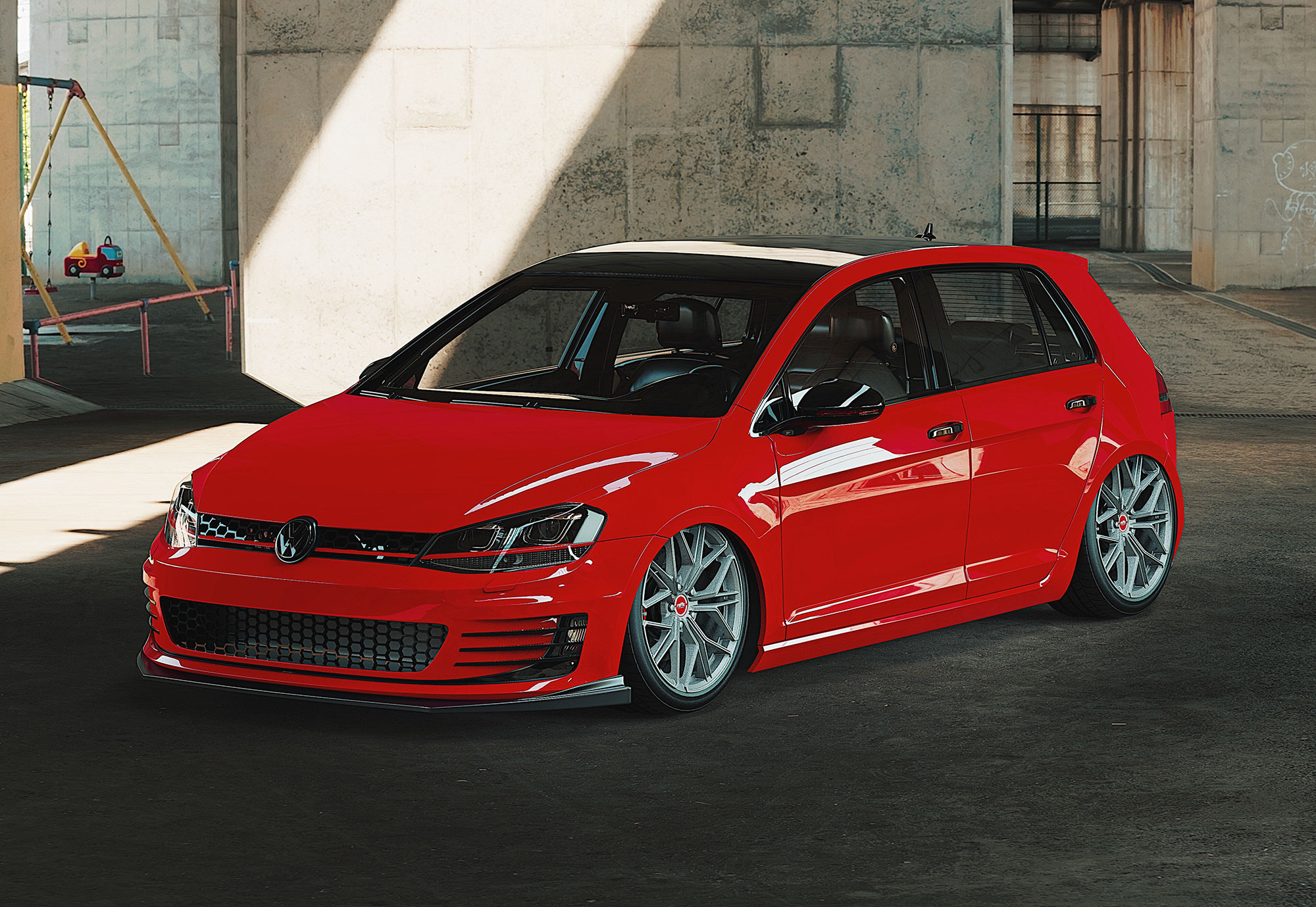 Golf Mk7 Gti Red